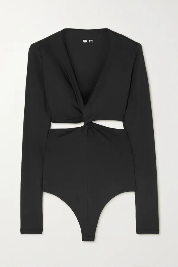 ALIX NYC Lance Twist-front Cutout Bodysuit