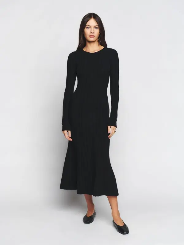black boho dress long Bluivy Boho Floral Lace Maxi Dress with Lining in Black L main image 0