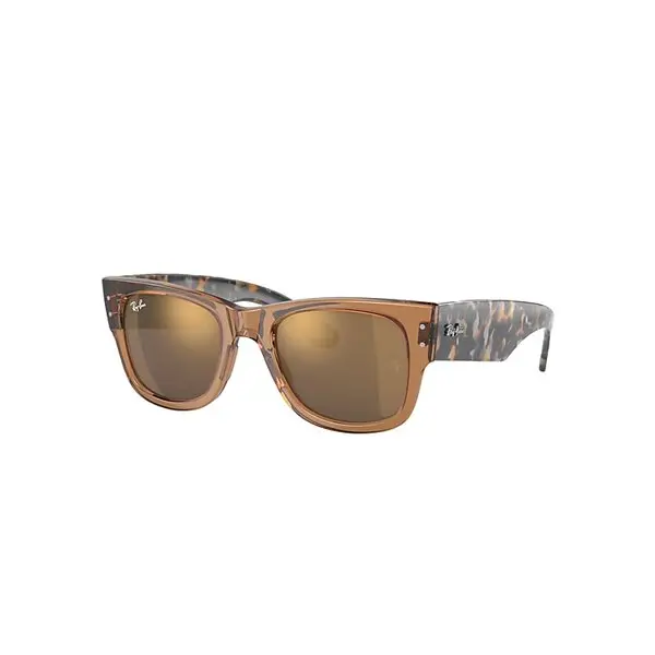 Ray-ban Mega Wayfarer Sunglasses - Brown & Grey Havana