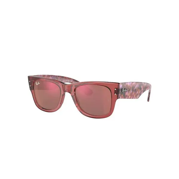 Ray-ban Mega Wayfarer Sunglasses - Striped Pink Havana