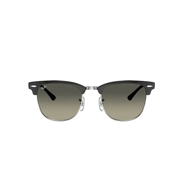 Ray-ban Clubmaster Metal Sunglasses - Black On Silver