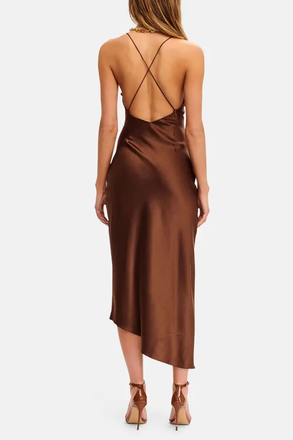 SEROYA Emma Dress Chocolate