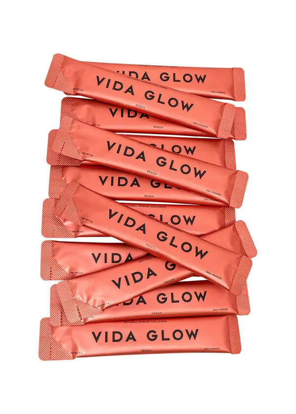 VIDA GLOW Natural Marine Collagen Sachets - Peach
