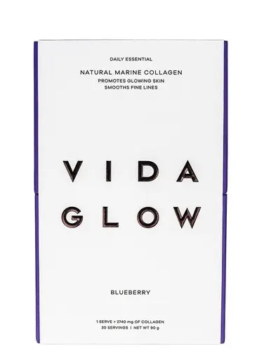 VIDA GLOW Natural Marine Collagen Sachets - Blueberry
