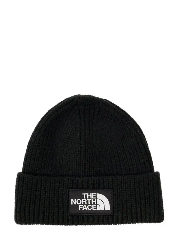 The North Face Box Ribbed Beanie With Logo Patch