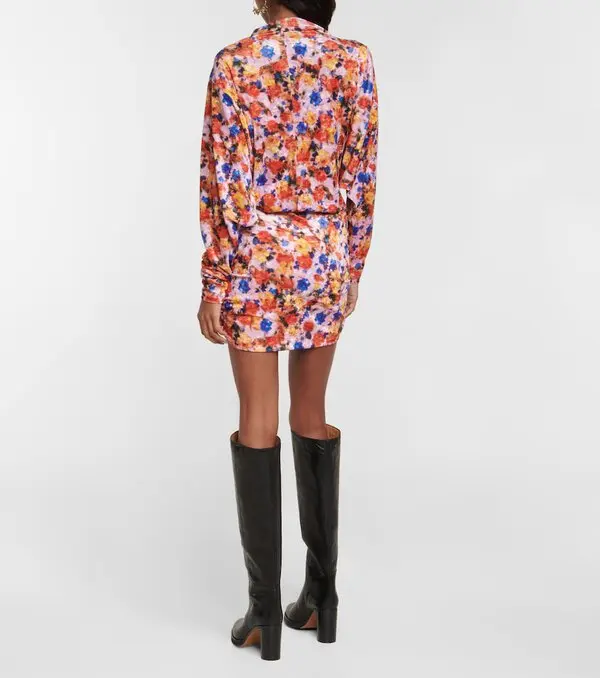 Isabel Marant Étoile Floral Print Mini Dress - Multicoloured