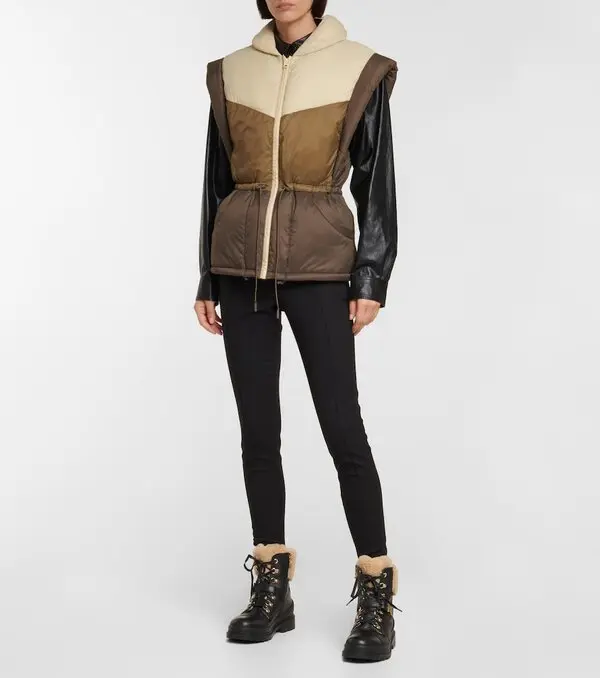 Bogner Shearling-trimmed Leather Ankle Boots