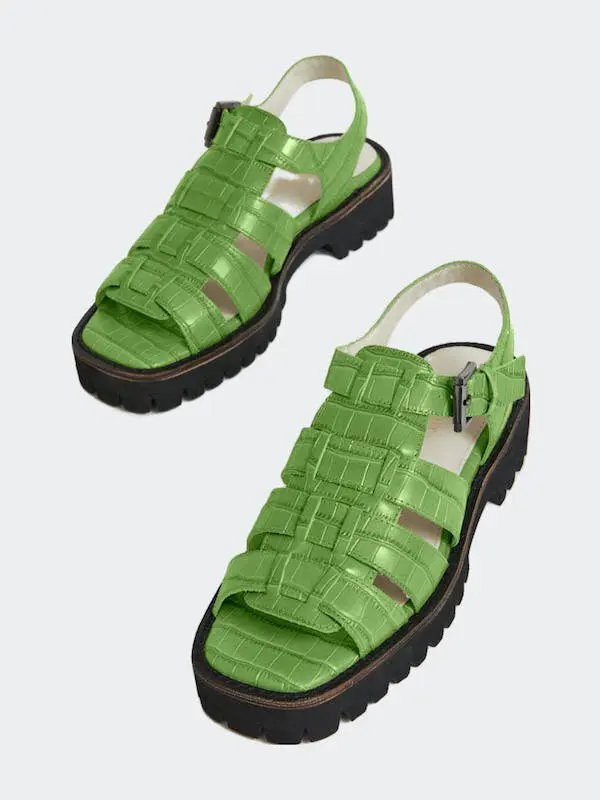 Intentionally Blank Haddie Fisherman Sandal Apple