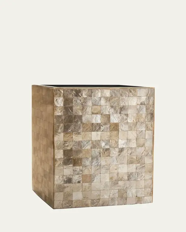 LABRAZEL Capiz Wastebasket