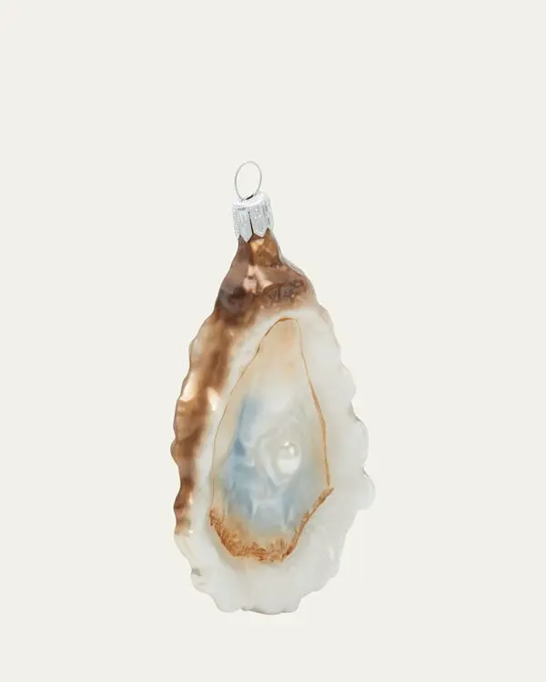 Bergdorf Goodman Oyster With Pearl Christmas Ornat