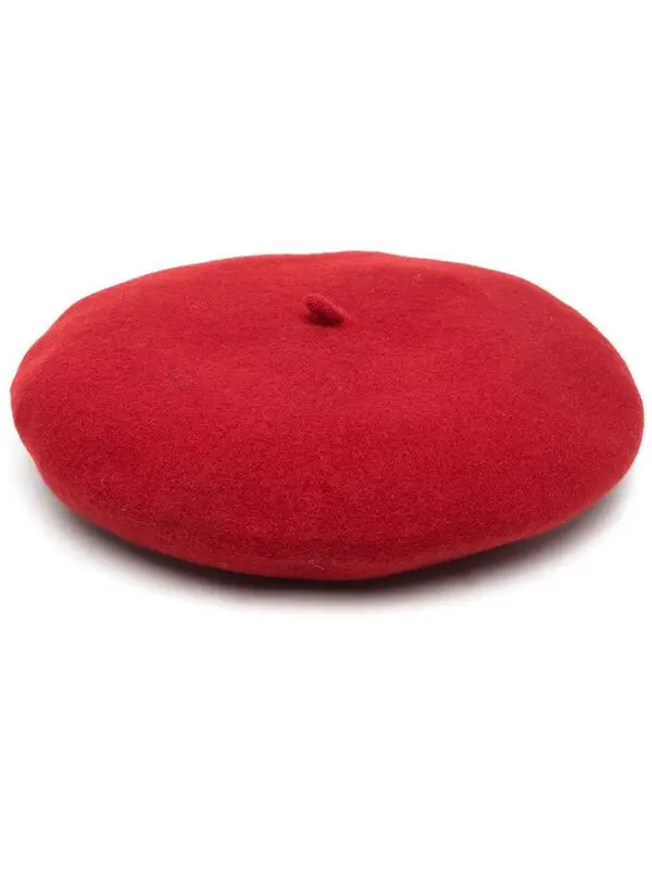 Borsalino Classic Knitted Beret - Red