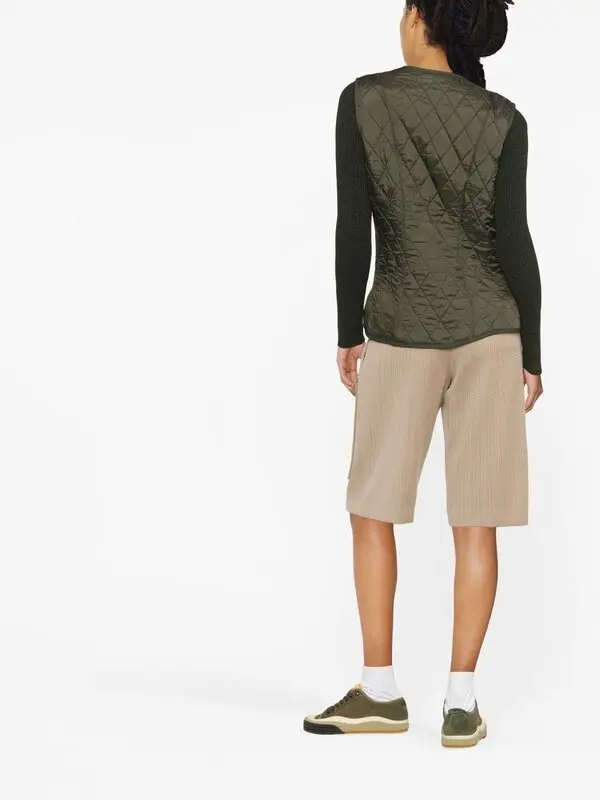 Barbour Quilted V-neck Gilet - Green