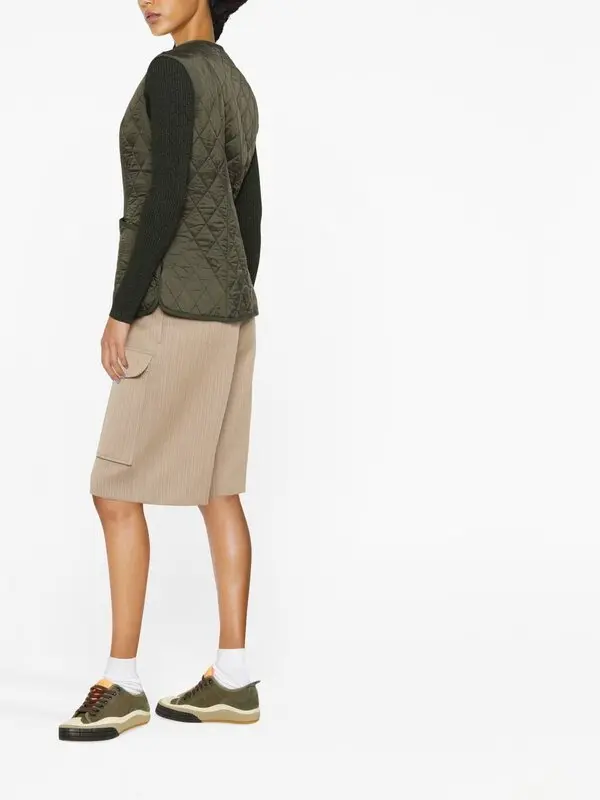 Barbour Quilted V-neck Gilet - Green
