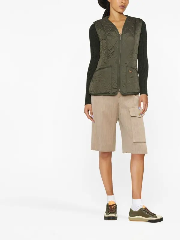 Barbour Quilted V-neck Gilet - Green