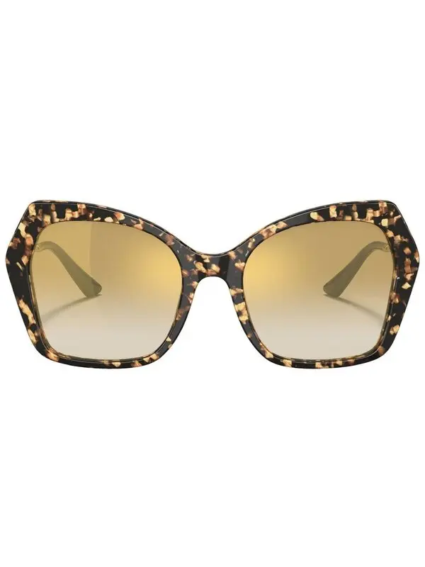 Dolce & Gabbana Hexagonal-frame Sunglasses - Black