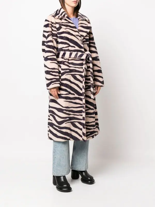 STAND STUDIO Winnie Zebra-print Coat