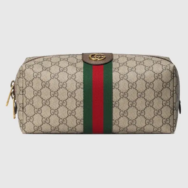Gucci Savoy Medium Gg Toiletry Case - Beige