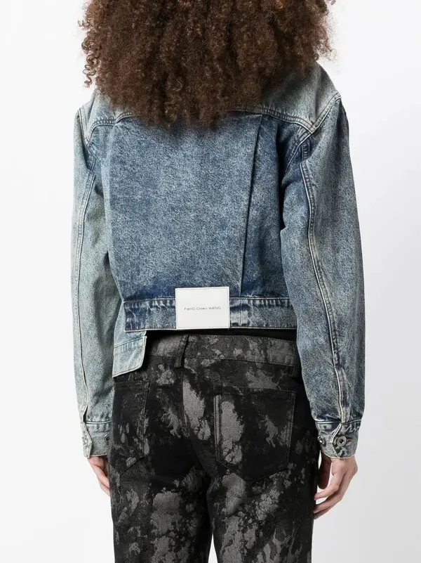 FENG CHEN WANG Deconstructed Patchwork Denim Jacket