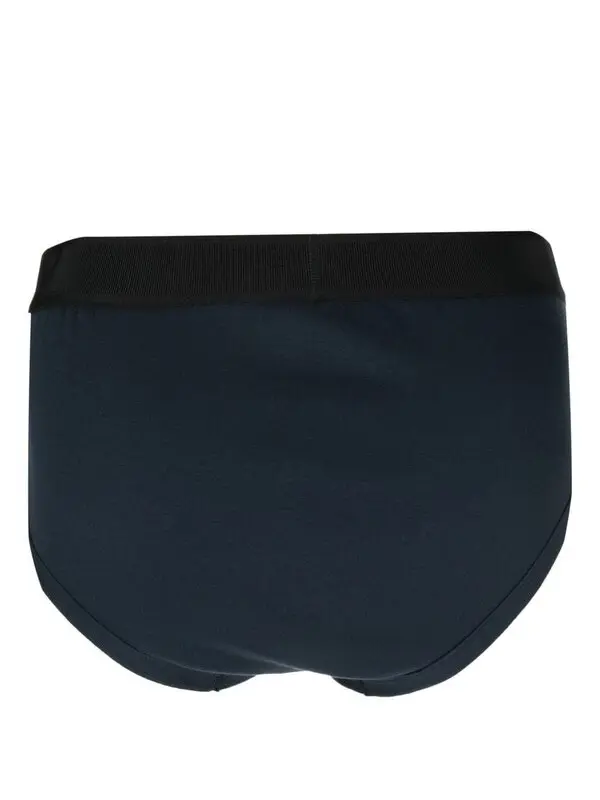 TOM FORD Logo-waistband Briefs - Blue