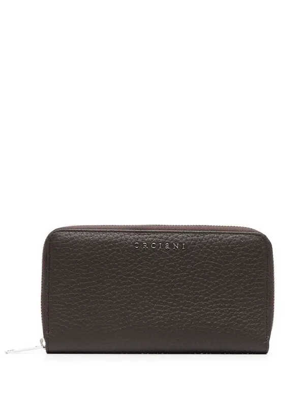 Orciani Logo Embossed Wallet