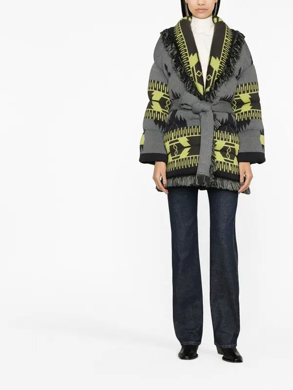 Alanui Icon Jacquard Puffer Jacket