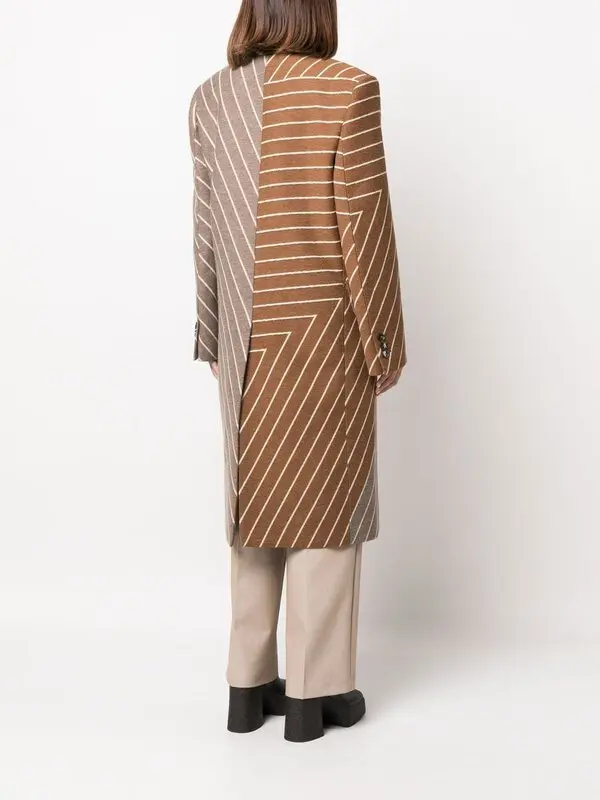 Stella McCartney Two-tone Double-breasted Coat