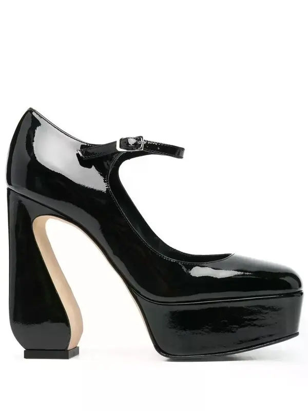 SERGIO ROSSI 125mm Platform Pumps