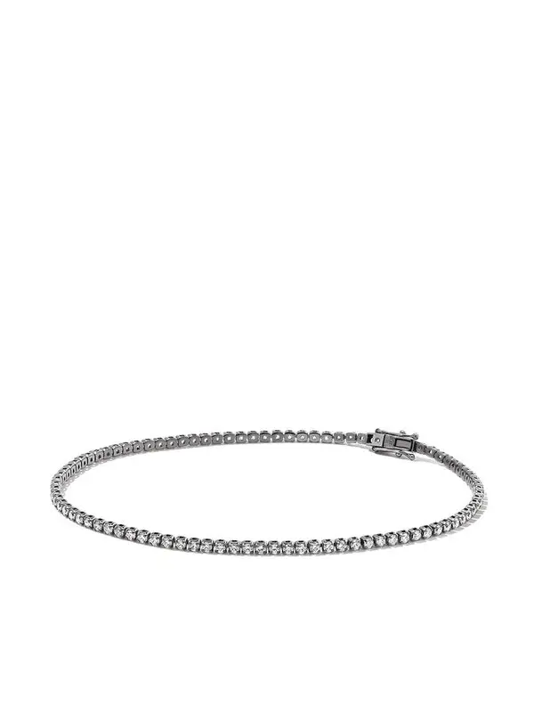 Shay 18k Gold Diamond Tennis Bracelet - Black
