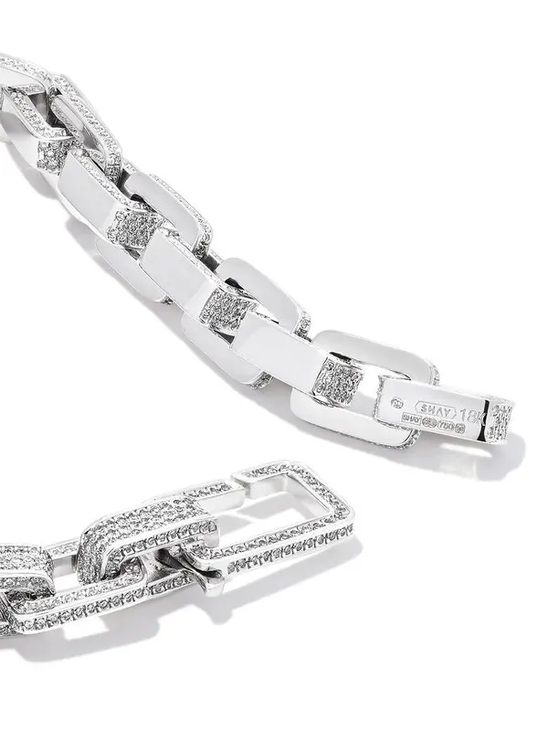 Shay 18k White Gold Diamond Chain Bracelet