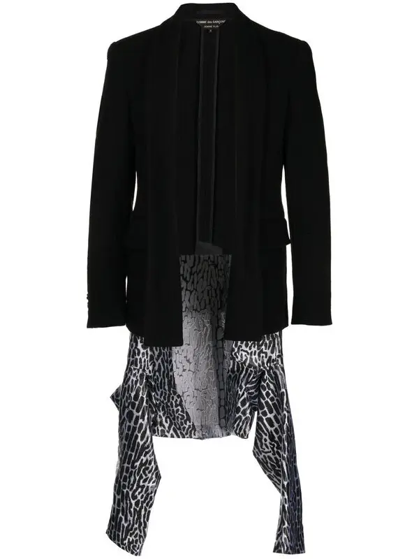 Comme Des Garçons Asymmetric-hem Wool Blazer