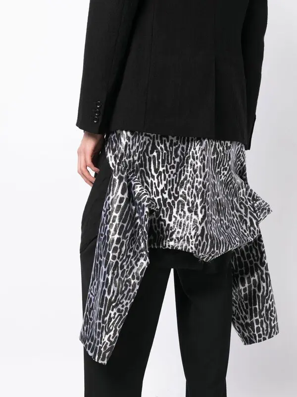 Comme Des Garçons Asymmetric-hem Wool Blazer