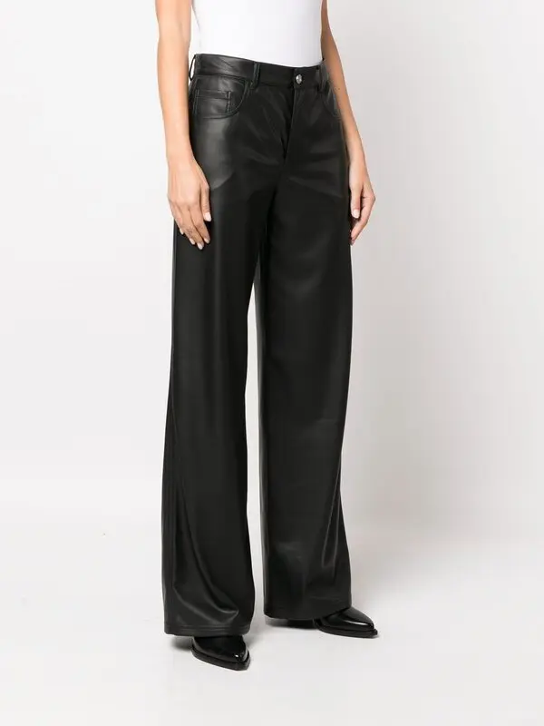 Philosophy Di Lorenzo Serafini Straight-leg Faux Leather Trousers