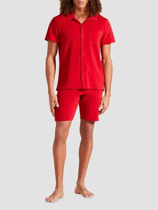 Vilebrequin Organic Cotton Terry Button-up