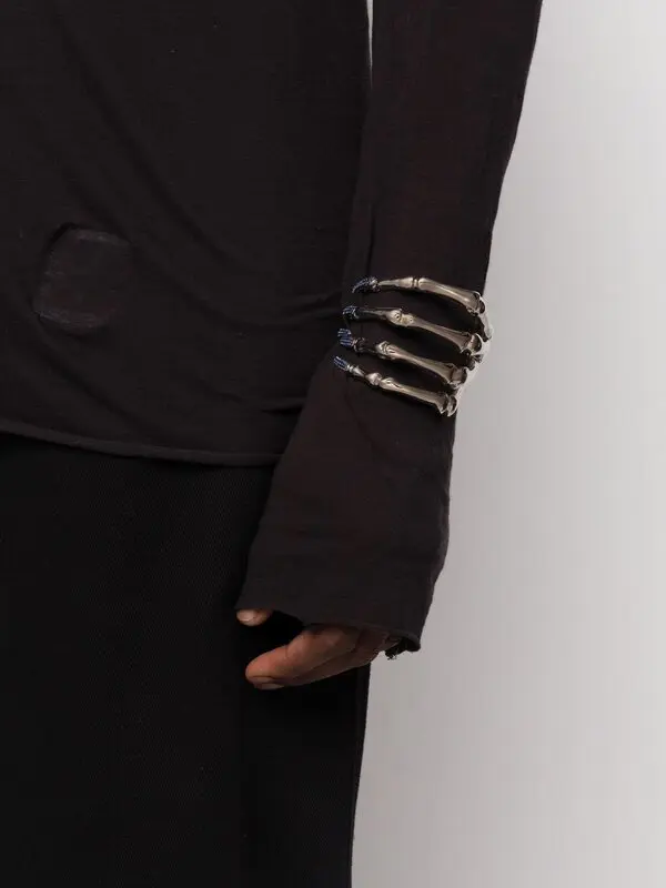 Raf Simons Crystal-ebellished Skeleton Bracelet
