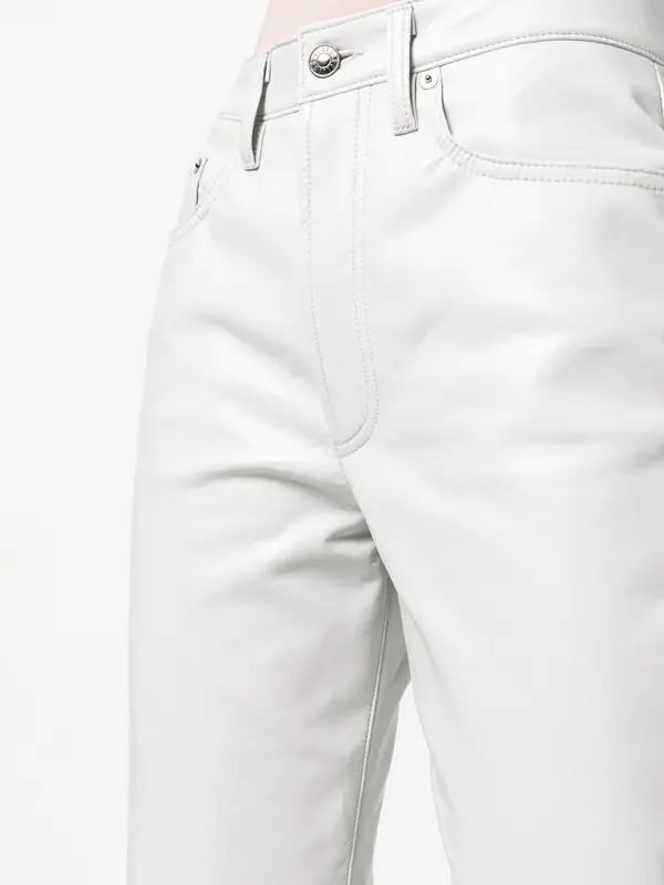 AGOLDE Bootcut Leather-blend Trousers