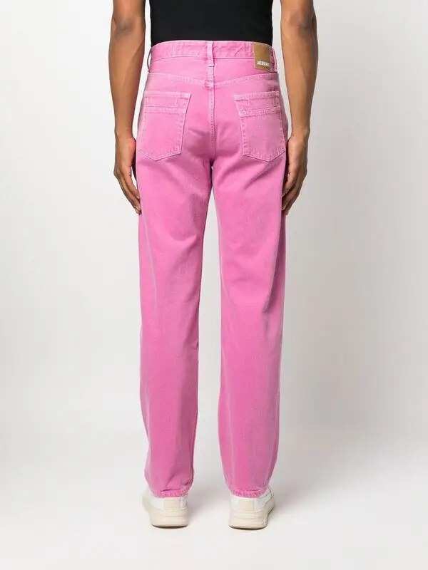 Jacquemus Logo-patch Straight-leg Jeans