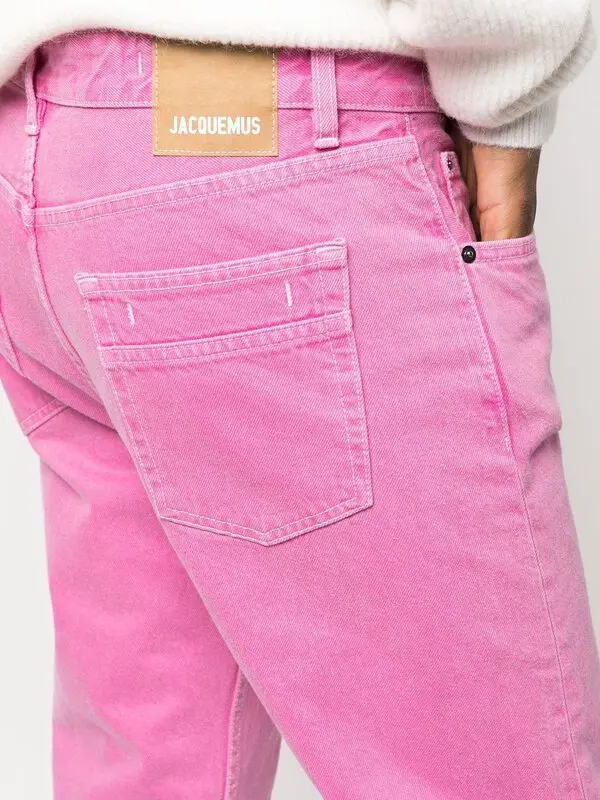 Jacquemus Logo-patch Straight-leg Jeans