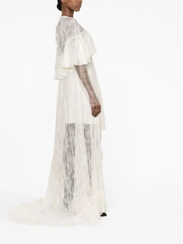 Philosophy Di Lorenzo Serafini Layered Lace Gown