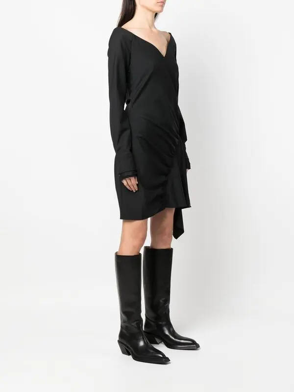AC9 Belted Asymmetric Dress