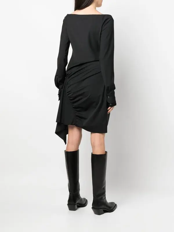 AC9 Belted Asymmetric Dress