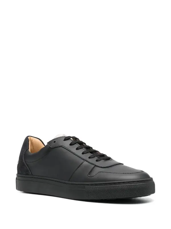 VIVIENNE WESTWOOD Logo-print Calf Leather Sneakers - Black
