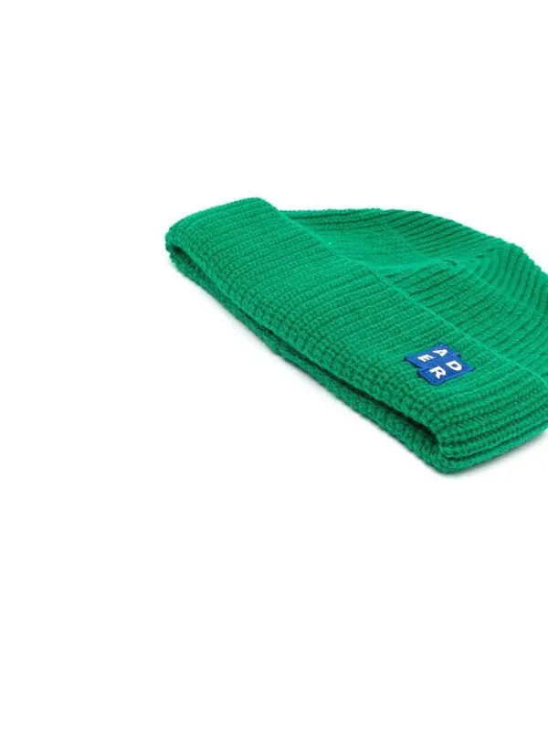 ADER ERROR Logo-patch Ribbed-knit Beanie