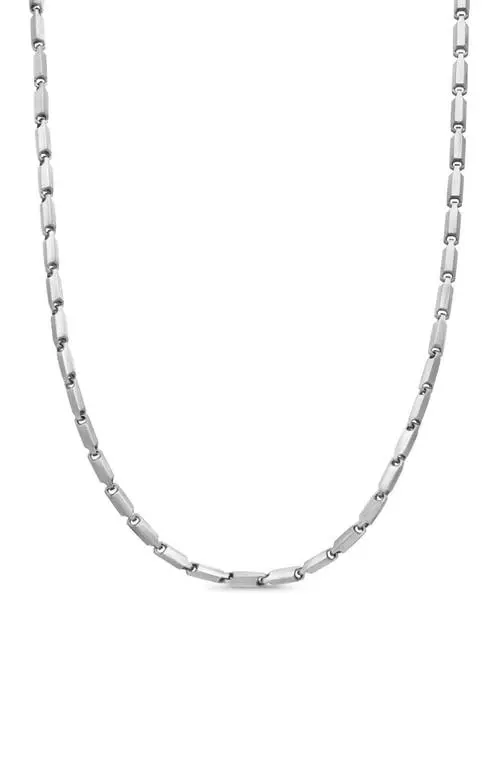 David Yurman Faceted Link Necklace - Sterling Silver