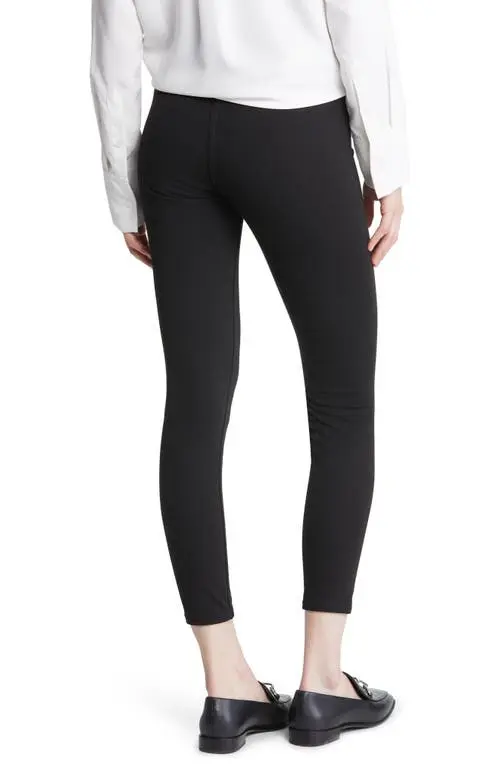 Hue Reversible Ponte Knit Crop Leggings