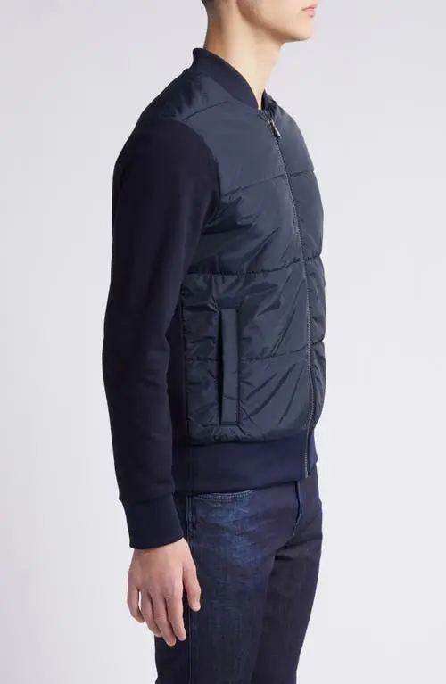 BOSS Skiles Quilted Zip-up Sweatshirt