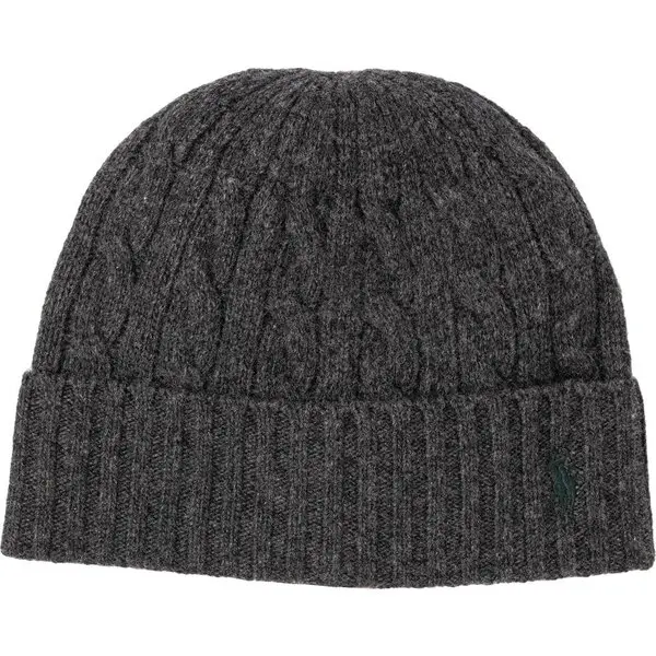 Ralph Lauren Classic Cable Beanie - Barclay Grey Heather
