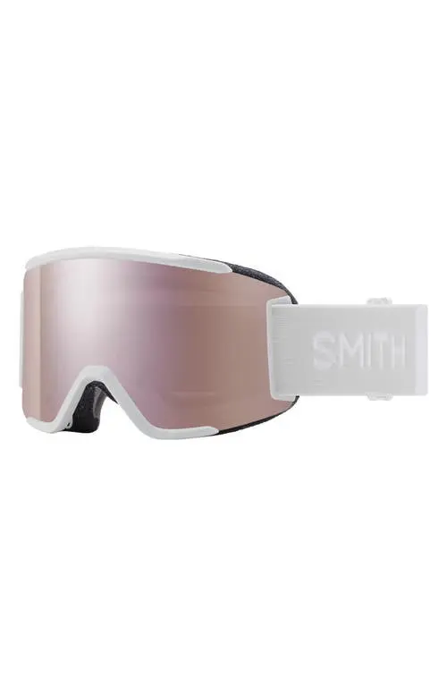 SMITH Squad 180mm Chromapop™ Snow Goggles - White Vapor/rose Gold Mirror