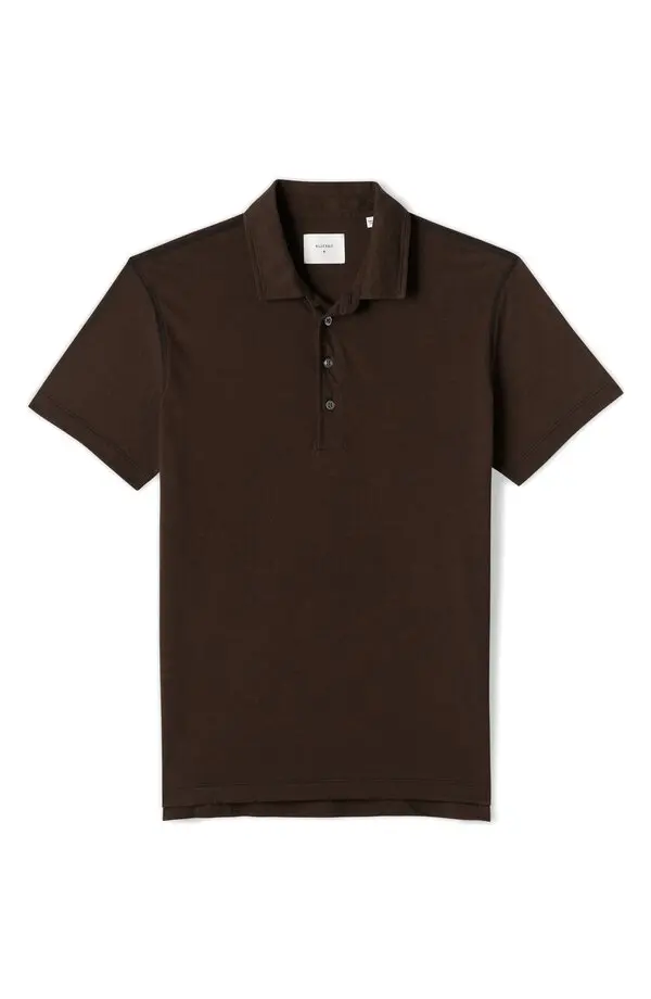 Billy Reid Pensacola Organic Cotton Polo - Black