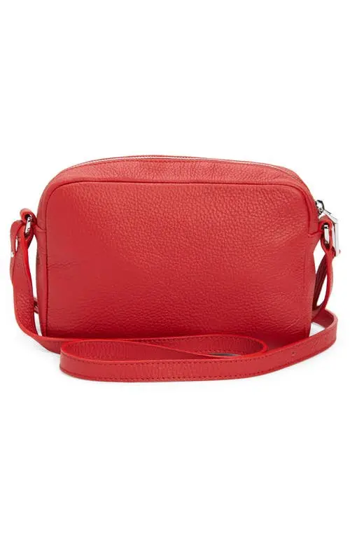 BOSS Leather Crossbody Bag - Bright Red