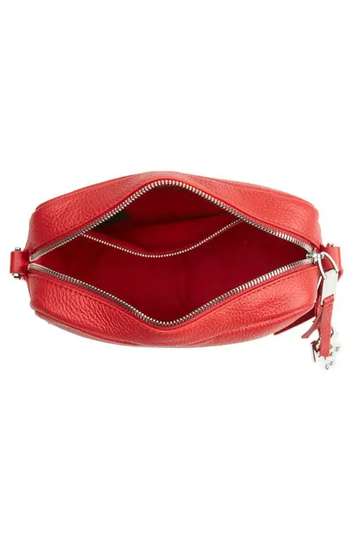 BOSS Leather Crossbody Bag - Bright Red